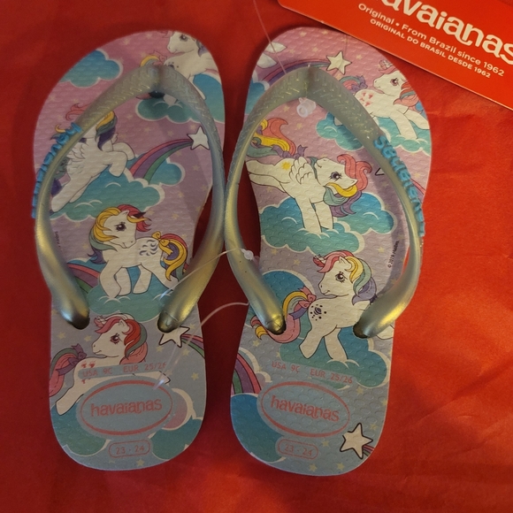 Havaianas | Shoes | Havaianas Girls My Little Pony Flipflops Bluewhite ...